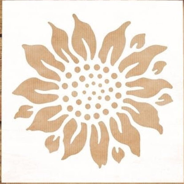 Giant Sunflower Stencil - Etsy