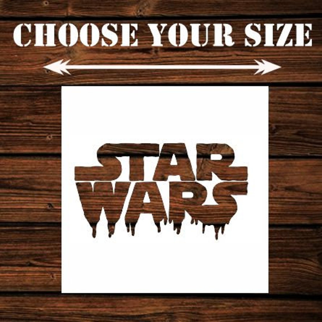 Star Wars Spooky Logo Plastic Stencil Choose a Size Free S&H Perfect ...