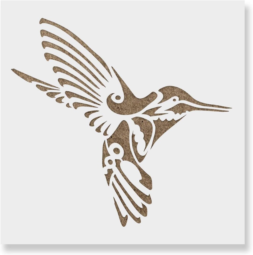 Giant Hummingbird Plastic Stencil Sheet 12 X 12 Free S&H - Etsy