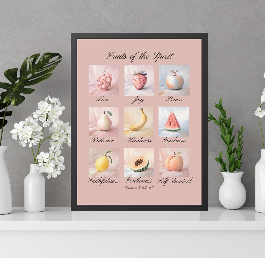 Fruits of the Spirit Wall Art Printable Poster Home Decor Christian ...