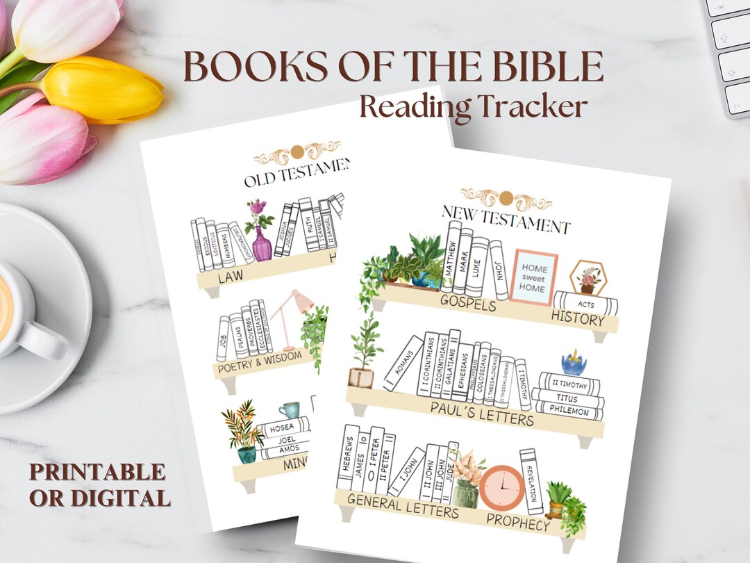 Books of the Bible Reading Tracker Coloring Page (digital Download) - Etsy