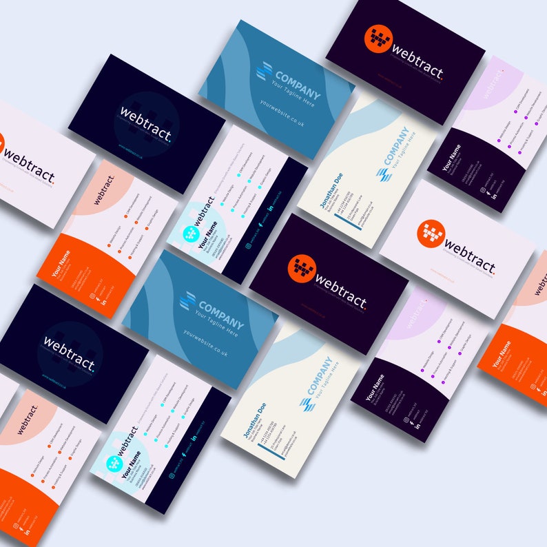 Business Card Template, Editable Card, Figma Template, Professional ...