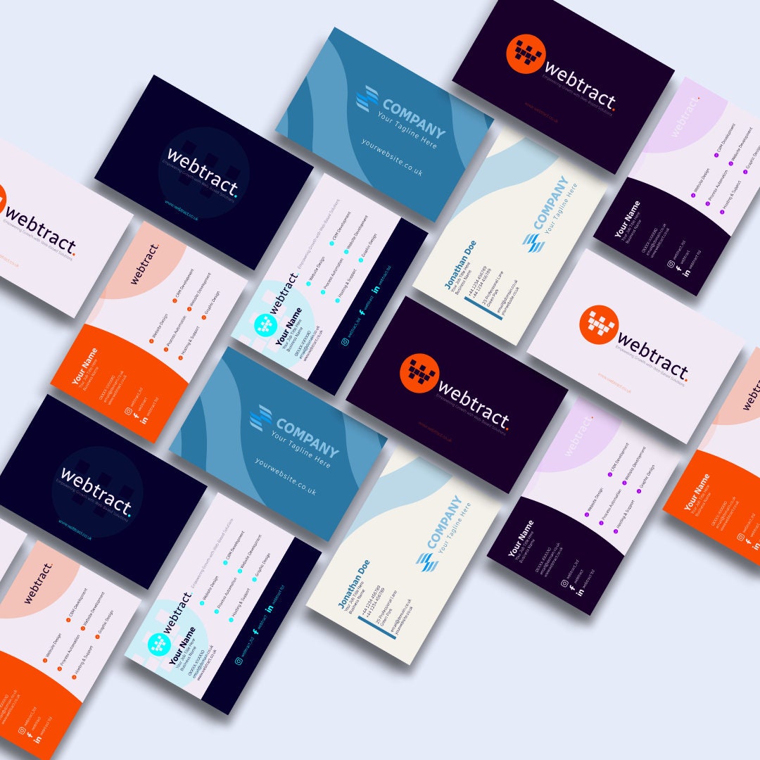 Business Card Template, Editable Card, Figma Template, Professional ...