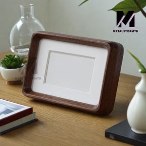 Hand Polished Round Corner Wooden Photo Frame,home Decor Office Decor ...