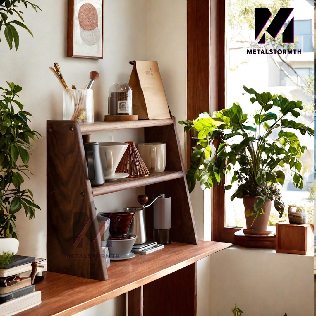 Cubby Kitchen Shelf, Coffee Bar,desktop Coffee Tea Mug Cup Storage ...