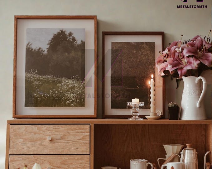 COOKIES HSH Solid Wood Picture Frame, Rustic Walnut Teak Beechwood ...