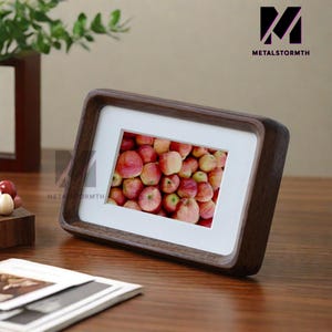 Hand Polished Round Corner Wooden Photo Frame,home Decor Office Decor ...