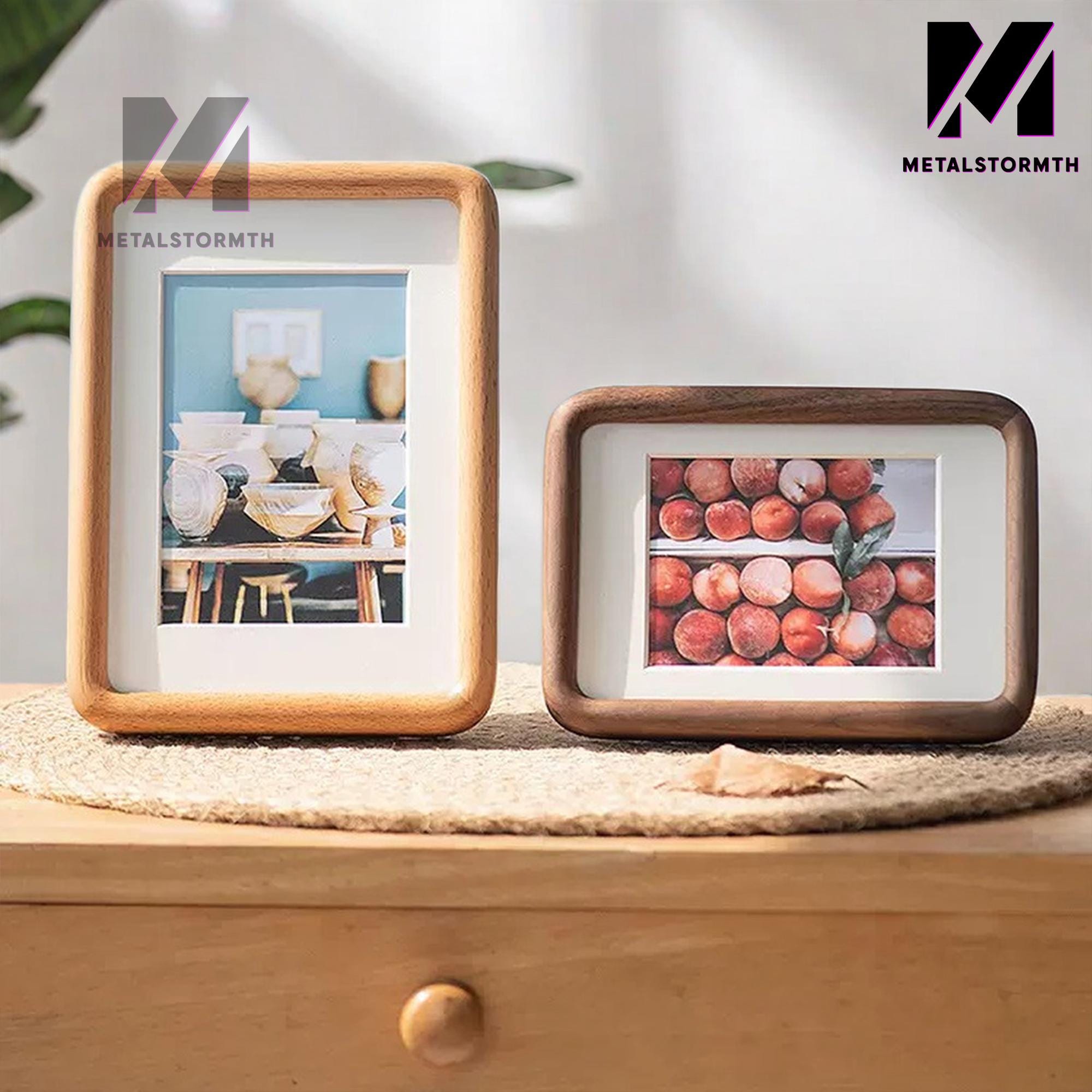 Hardwood Rustic Picture Frame,wall Photo Frame,solid Wood Picture Frame ...