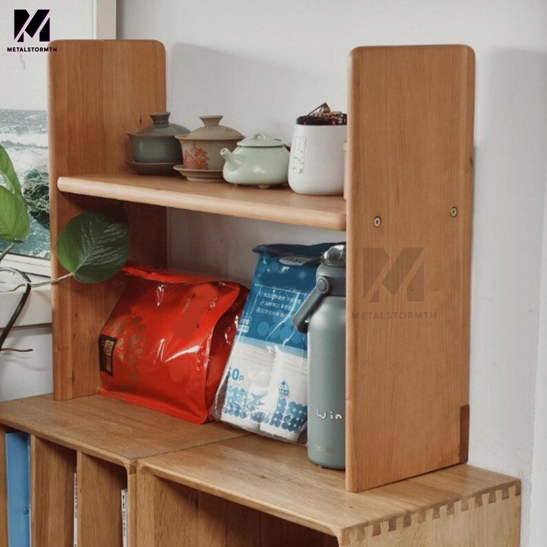 Desktop Shelf Organizer Storage Rack,coffee Cup Rack,wooden Storage ...