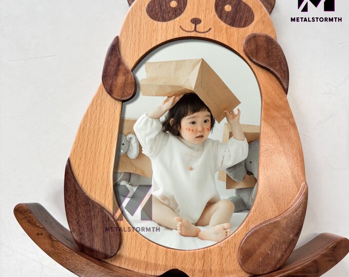 COOKIES HSH Solid Wood Picture Frame, Rustic Walnut Teak Beechwood ...