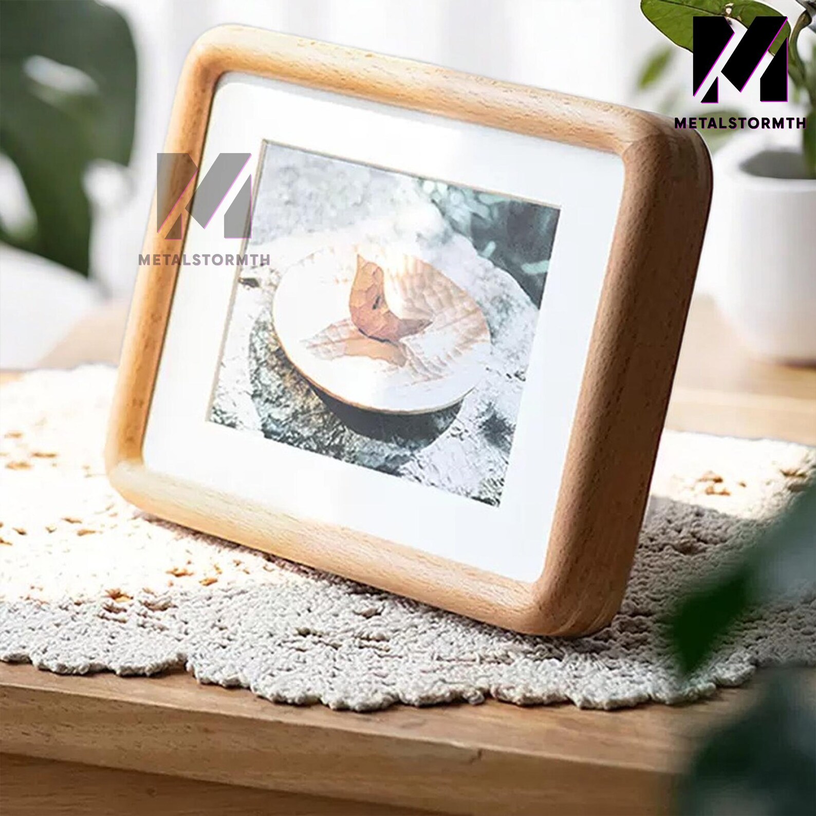 Hardwood Rustic Picture Frame,wall Photo Frame,solid Wood Picture Frame ...