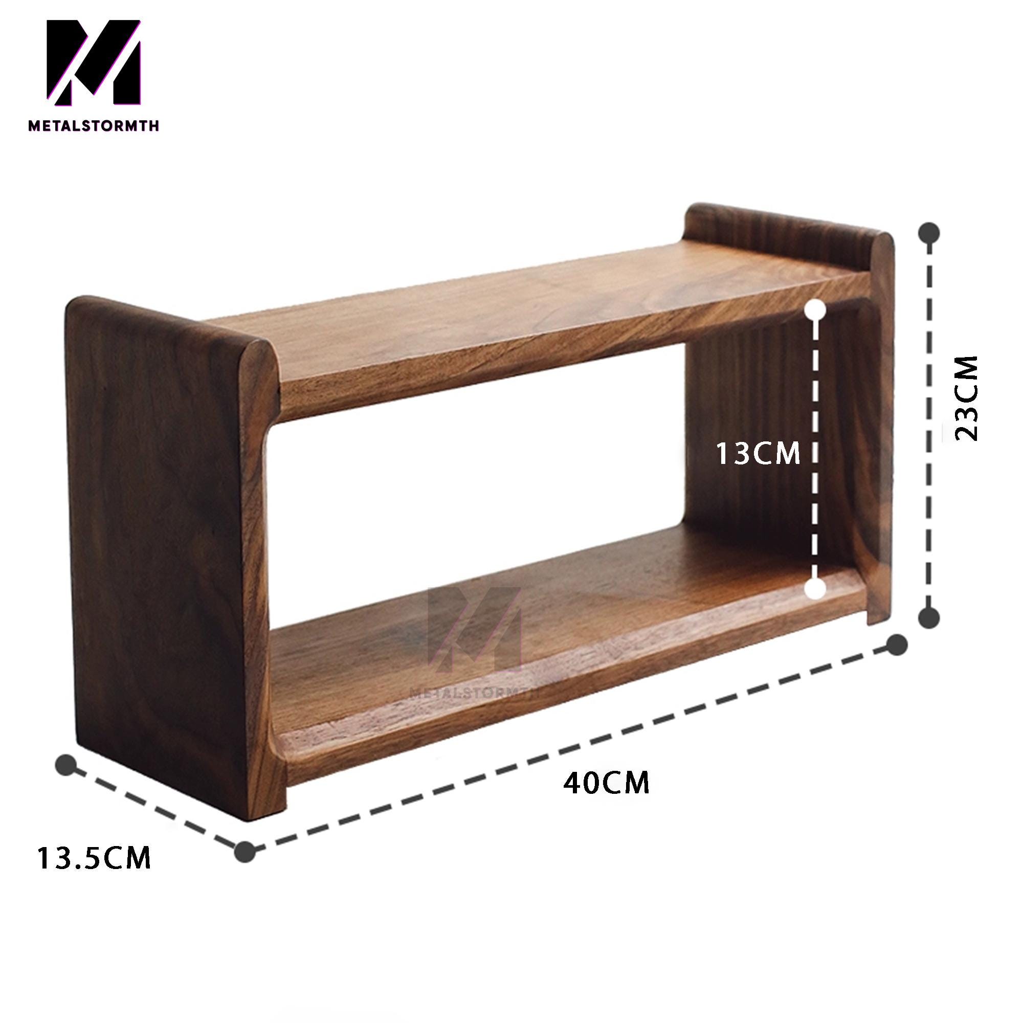 Exquisite Solid Walnut Wood Shelf,cubby Kitchen Shelf,coffee Bar ...