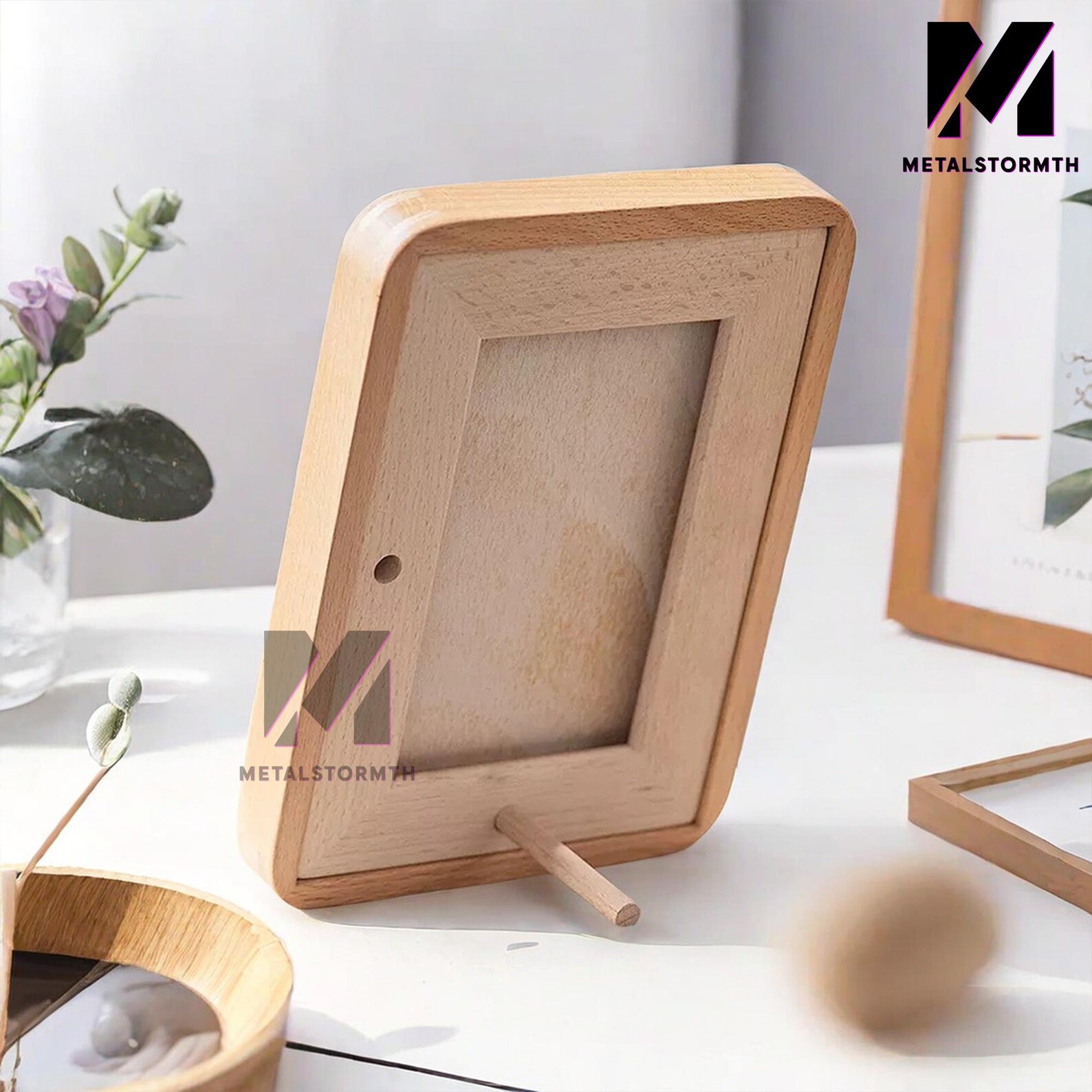 Hardwood Rustic Picture Frame,wall Photo Frame,solid Wood Picture Frame ...