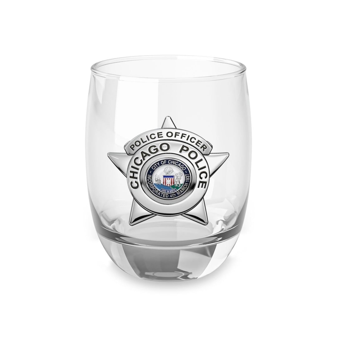 Chicago Police Officer Whiskey Glass, Personalized Gift, Law ...