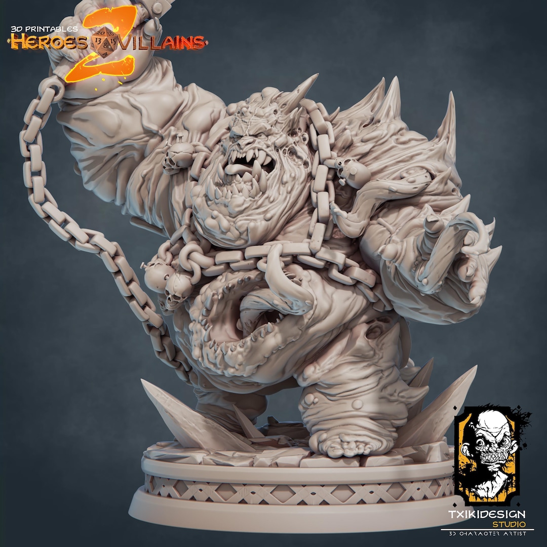 Spanker Baron, Fat Demon • Dnd • TTRPG • Wargaming Miniatures - Etsy