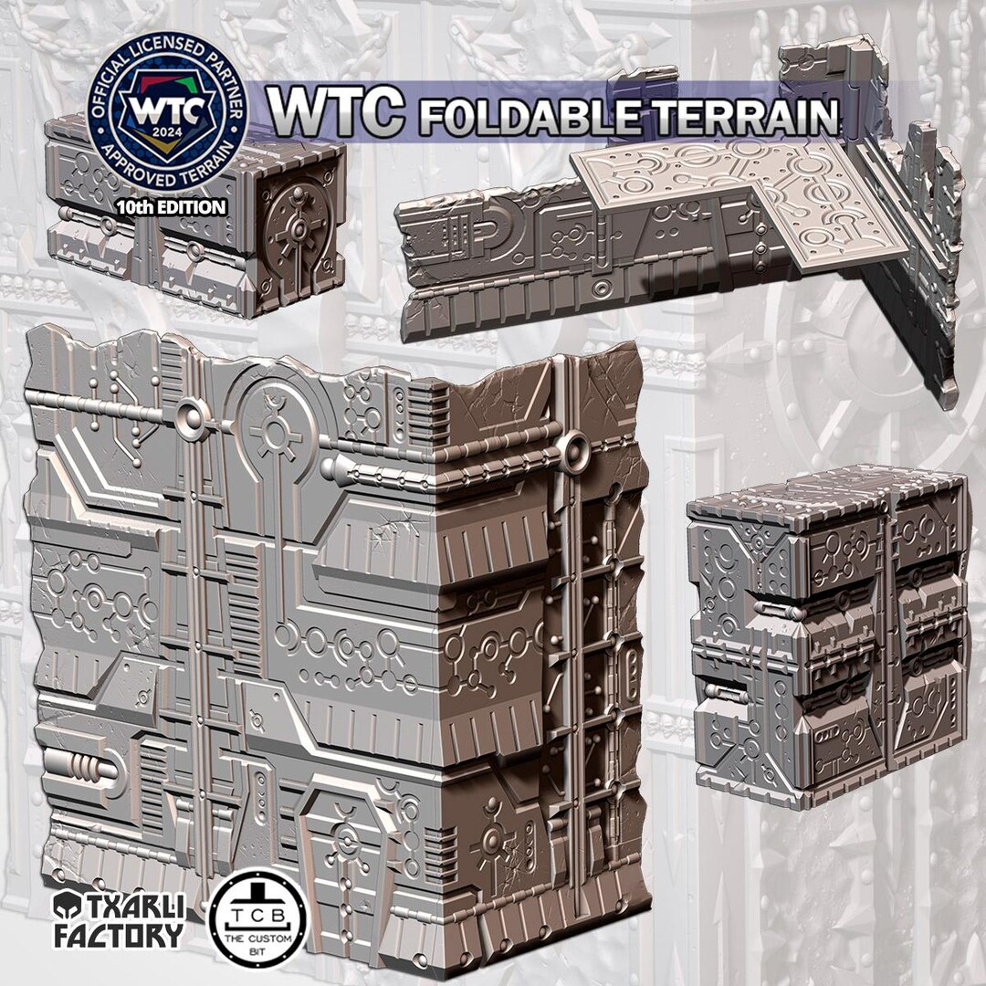 Necromatons - WTC 40K Official Foldable Terrain Set (10th Edition) - Etsy