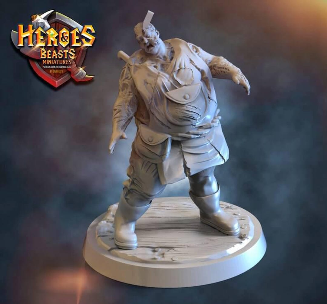 Zombie Butcher Dnd TTRPG Wargaming Miniatures - Etsy