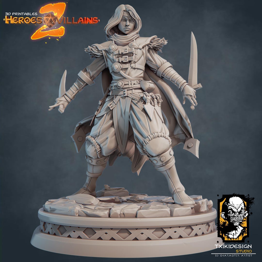 Rhada, Assassin • Dnd • TTRPG • Wargaming Miniatures - Etsy