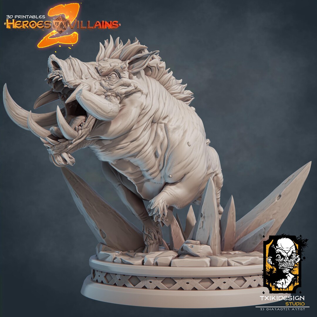Skrofha, Wild Boar • Dnd • TTRPG • Wargaming Miniatures - Etsy UK