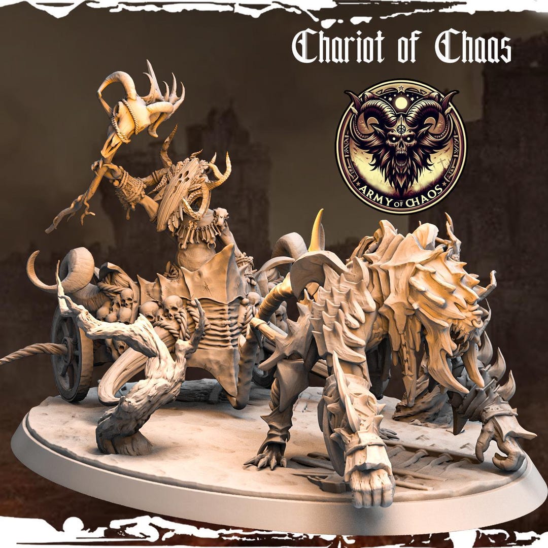 Chariot of Chaos, Army of Chaos • Dnd • TTRPG • Wargaming Miniatures - Etsy