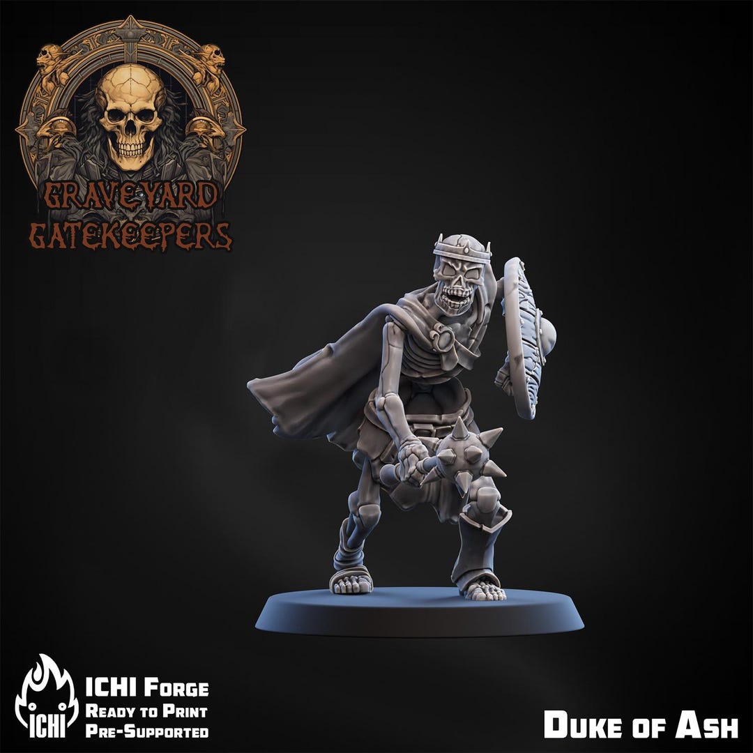 Duke of Ash, Graveyard Keepers Dnd TTRPG Wargaming Miniatures - Etsy