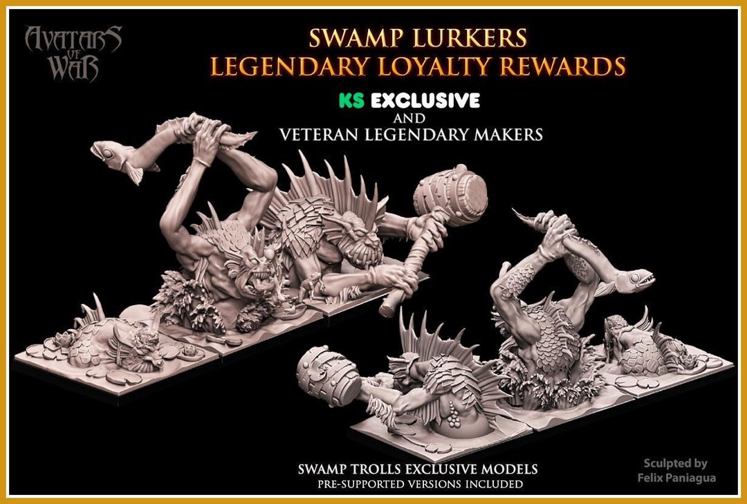 Swamp Lurkers and Vomiting Trolls • Dnd • TTRPG • Wargaming Miniatures ...