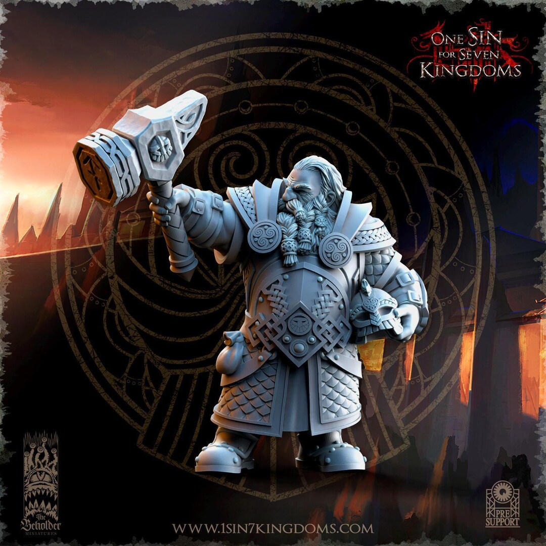 Olgrendrim, Dwarf Hero • Dnd • TTRPG • Wargaming Miniatures - Etsy