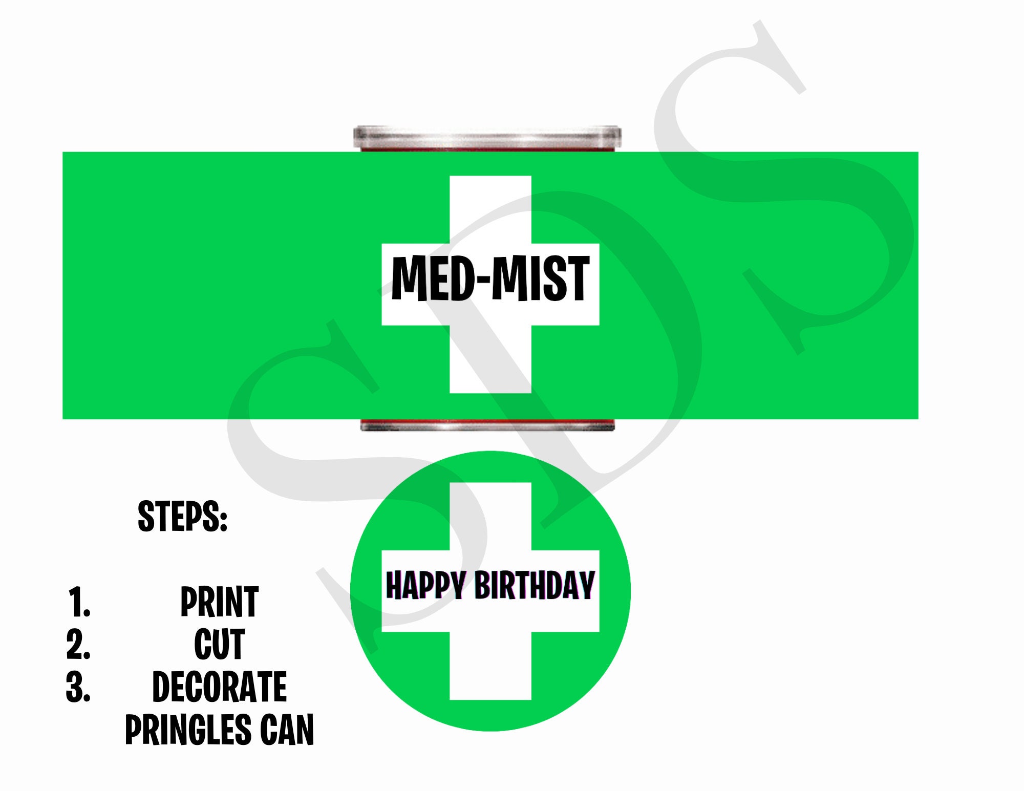 Med Kit & Med Mist Lables, Gamer Party Supplies, Pringles 1.3 Oz Labels ...