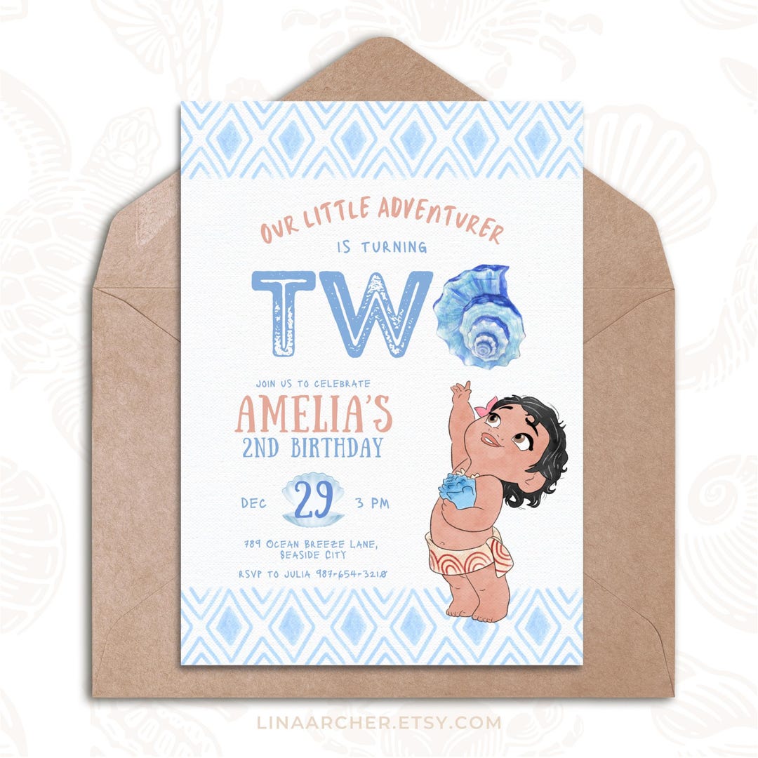 Little Adventurer Birthday Invitations | Editable Template for 2nd ...