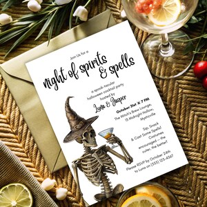 Minimalist Cocktail Party Invite – Editable Canva Template - Etsy