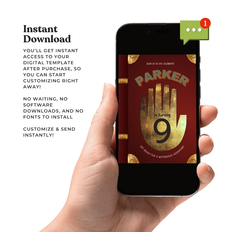 Gravity Falls Birthday Party Invitation | Editable Digital Template ...