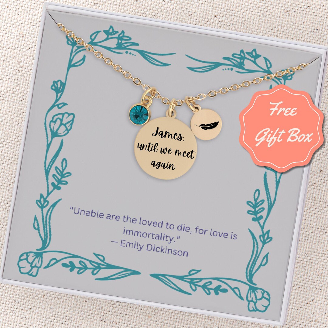 Personalized Sympathy Name Necklace for Loss of a Loved One ...