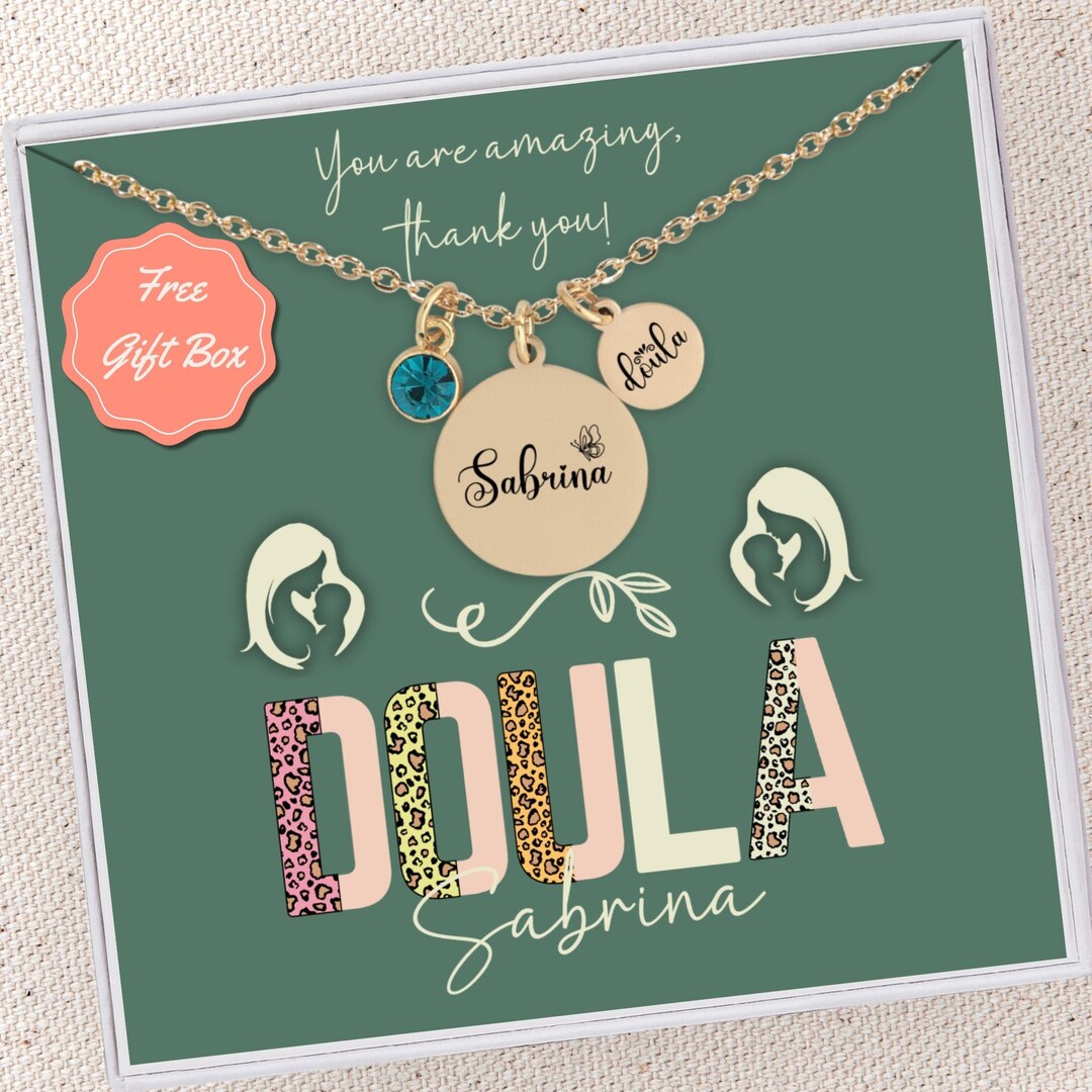 Custom Doula Gift Necklace Jewelry Made for a Doula Personalized ...