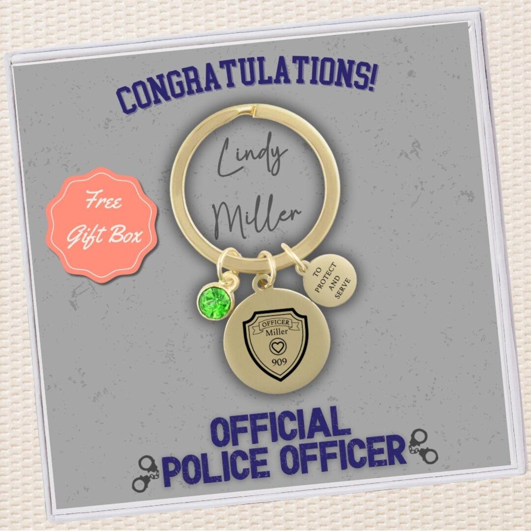Police Academy Graduation Gift Keychain New Police Officer Key Chain ...