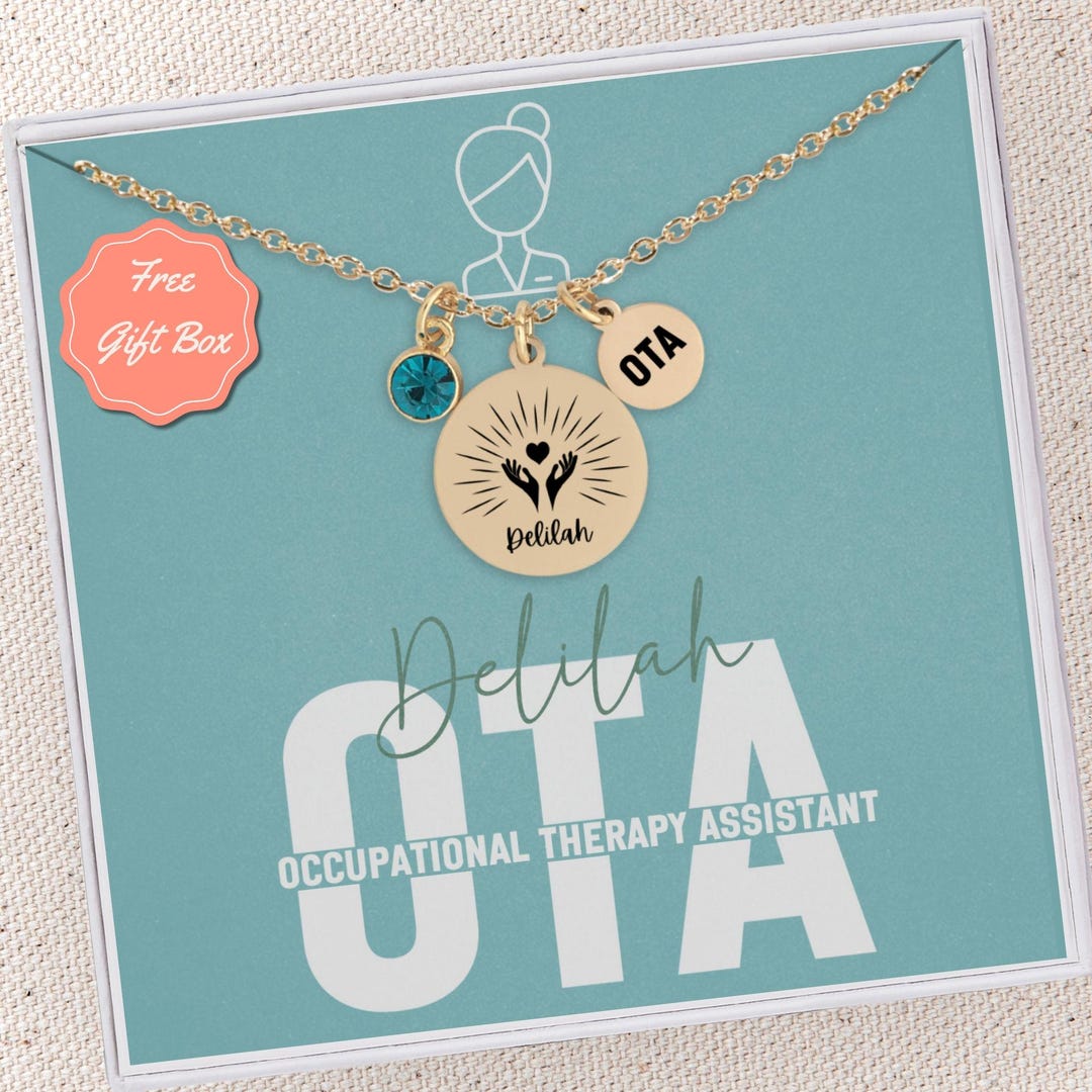 Personalized OTA Necklace Gift for Occupational Therapy Assistant ...