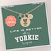 Custom Yorkie Necklace Gift Yorkie Dog Mom Necklace Gift for Yorkie Mom ...