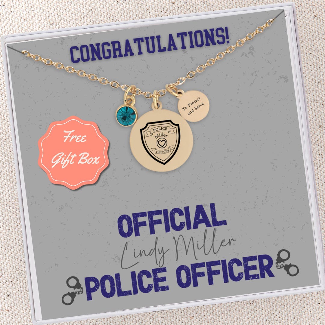 Police Academy Graduation Gift Necklace New Police Officer Necklace ...