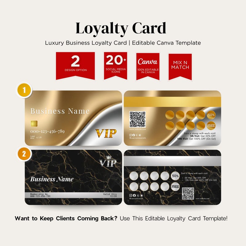 Loyalty Card - Etsy