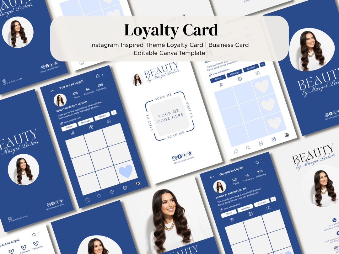 Loyalty Card Instagram VIP Loyalty Card Insta Inspired Template ...