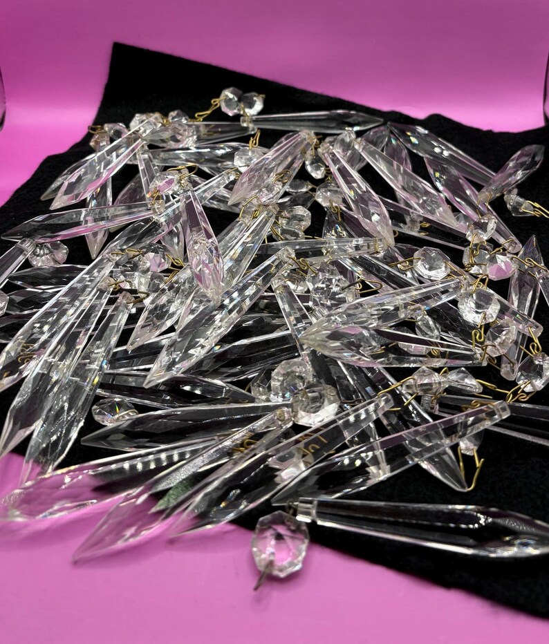 Faceted Cut Crystal Chandelier Prisms - Etsy