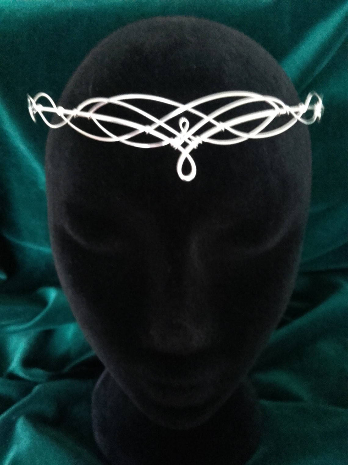 Silver Circlet Elven Crown Celtic Tiara Medieval Headdress - Etsy UK