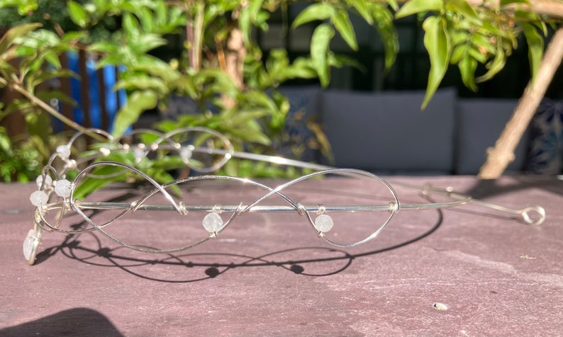 Rainbow Moonstone Tiara Circlet Celtic Headpiece Medieval - Etsy