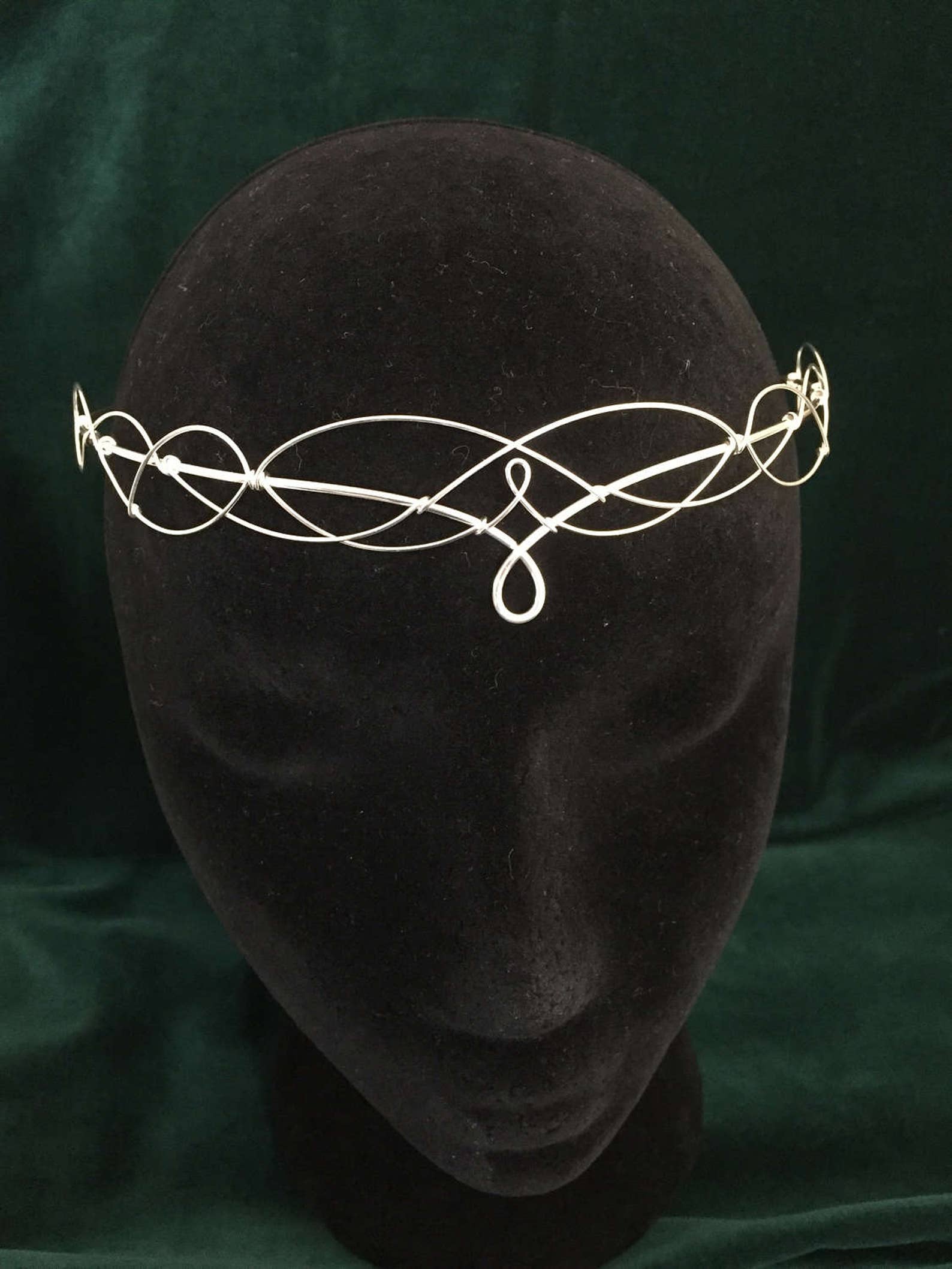 Bridal Headpiece Wedding Circlet Celtic Wedding Silver | Etsy