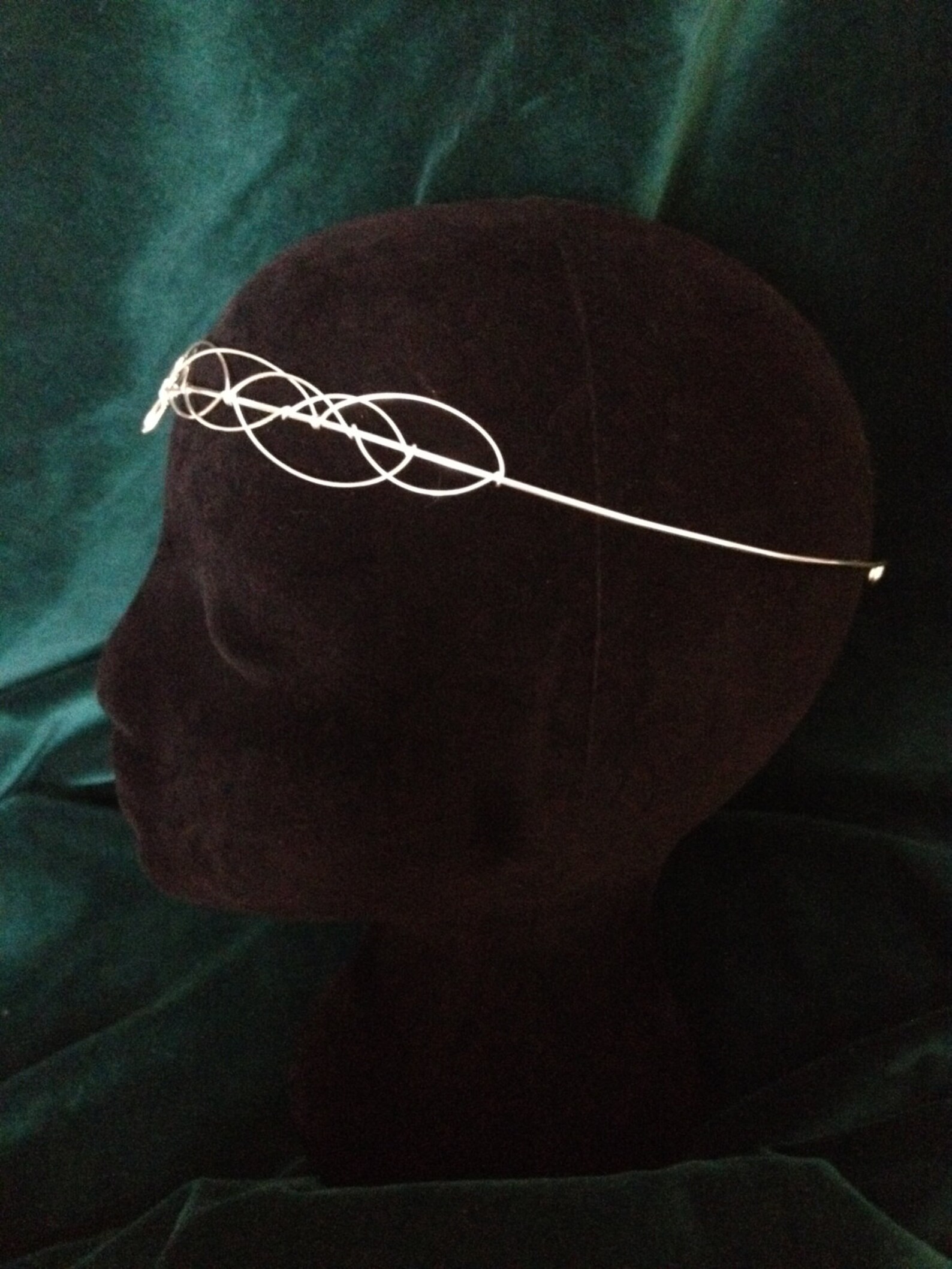 Wedding Headdress Bridal Circlet Headpiece Boho Silver Elven | Etsy