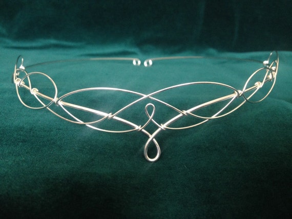 Wedding Circlet Bridal Headpiece Medieval Crown Silver Tiara - Etsy UK