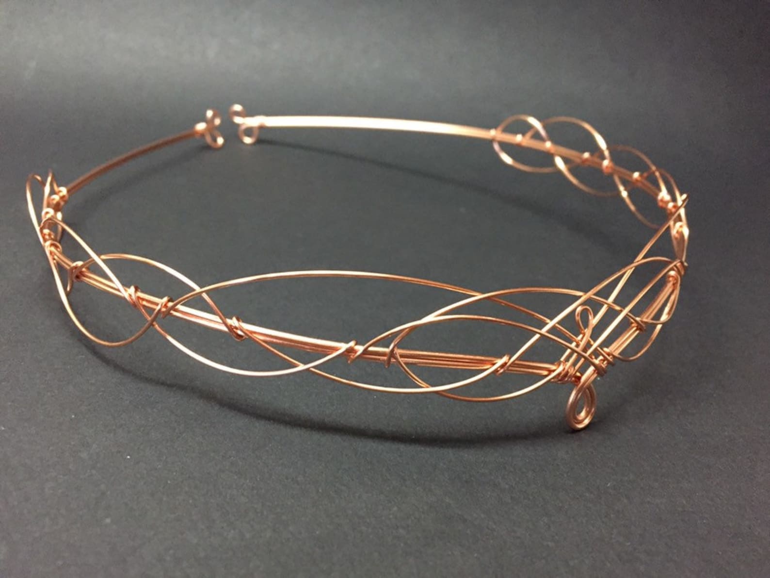 Handmade Copper Elven Circlet: Medieval Renaissance Wedding Crown Tiara ...
