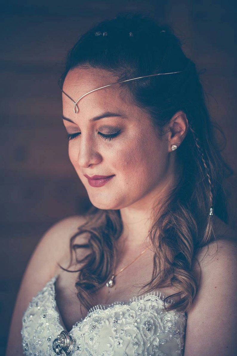 Simple Silver Plated Circlet Tiara Bridesmaid Medieval Renaissance ...