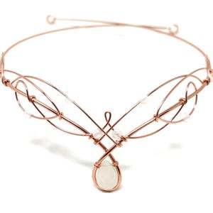 Opalite Tiara Circlet Medieval Crown in Gold or Silver Renaissance ...