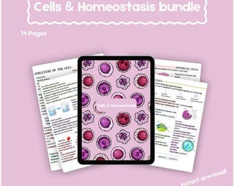 Cells and Homeostasis Nursing Notes / Cheat Sheets for Revision for ...