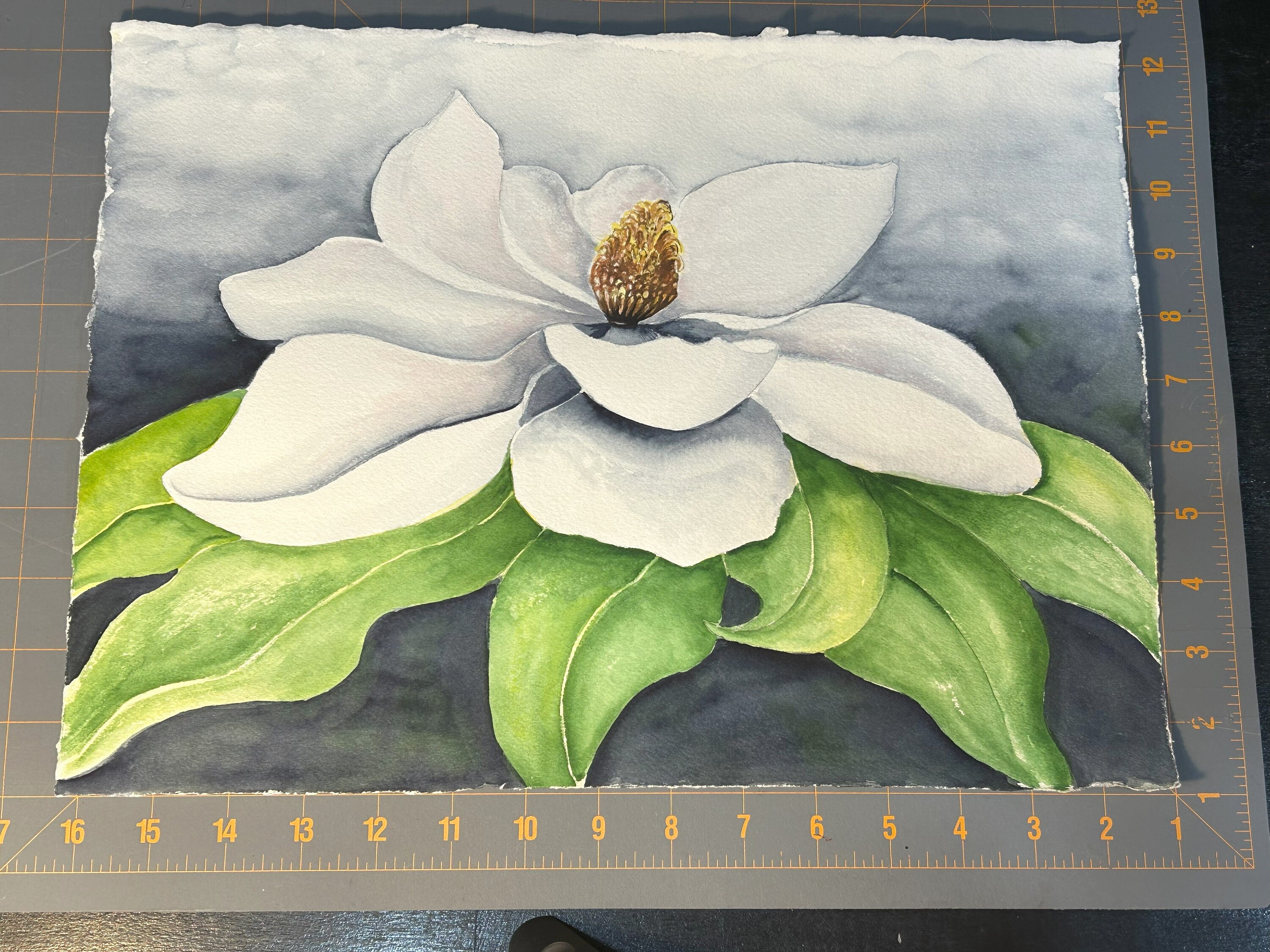 Magnolia Blossom Watercolor Painting - Etsy